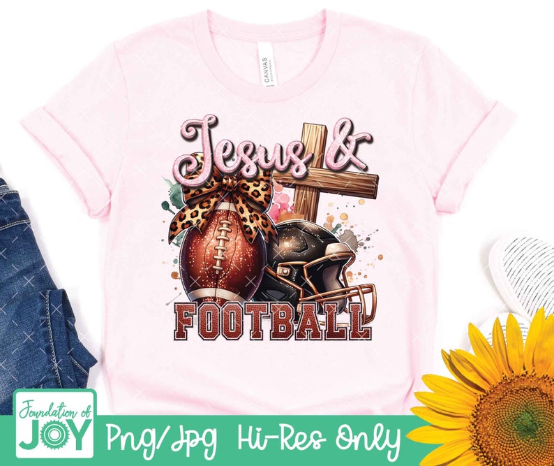 Jesus and Football PNG, Christian, I Love Jesus and Football, Football ...
