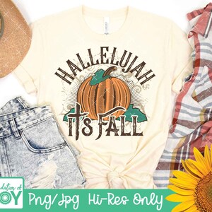 Hallelujah It's Fall Png, Christian Pumpkin Png, Religious Fall Png ...