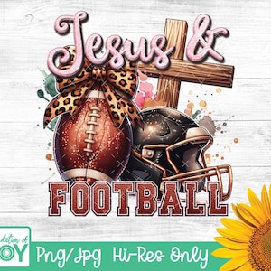 Jesus and Football PNG, Christian, I Love Jesus and Football, Football ...