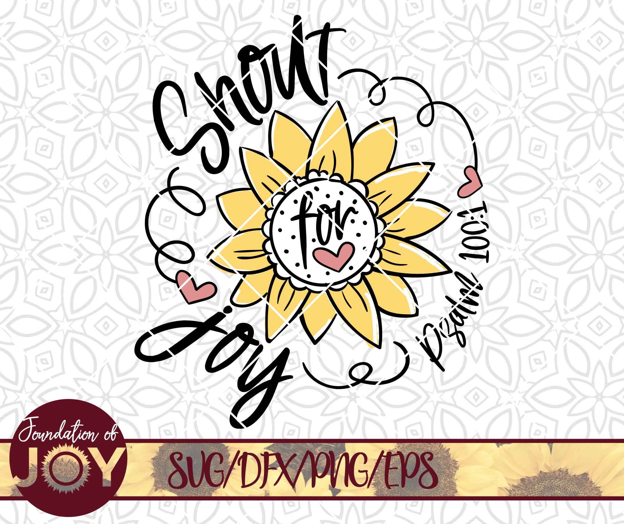 Shout for Joy Svg Bible Verse Svg Christian Svg Religious - Etsy