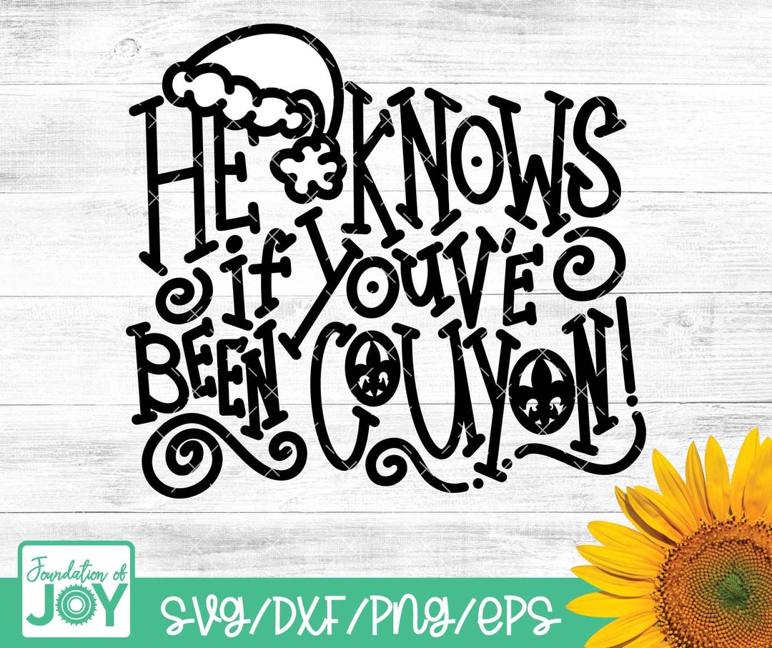 Funny Christmas Svg, Cajun Christmas Svg, Christmas Couyon Svg, Santa ...