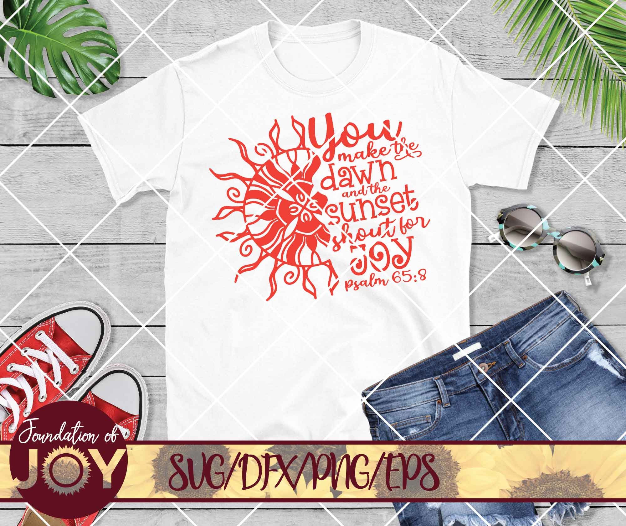 Bible Verse svg Sun Svg Dawn svg Christian svg Joy svg | Etsy