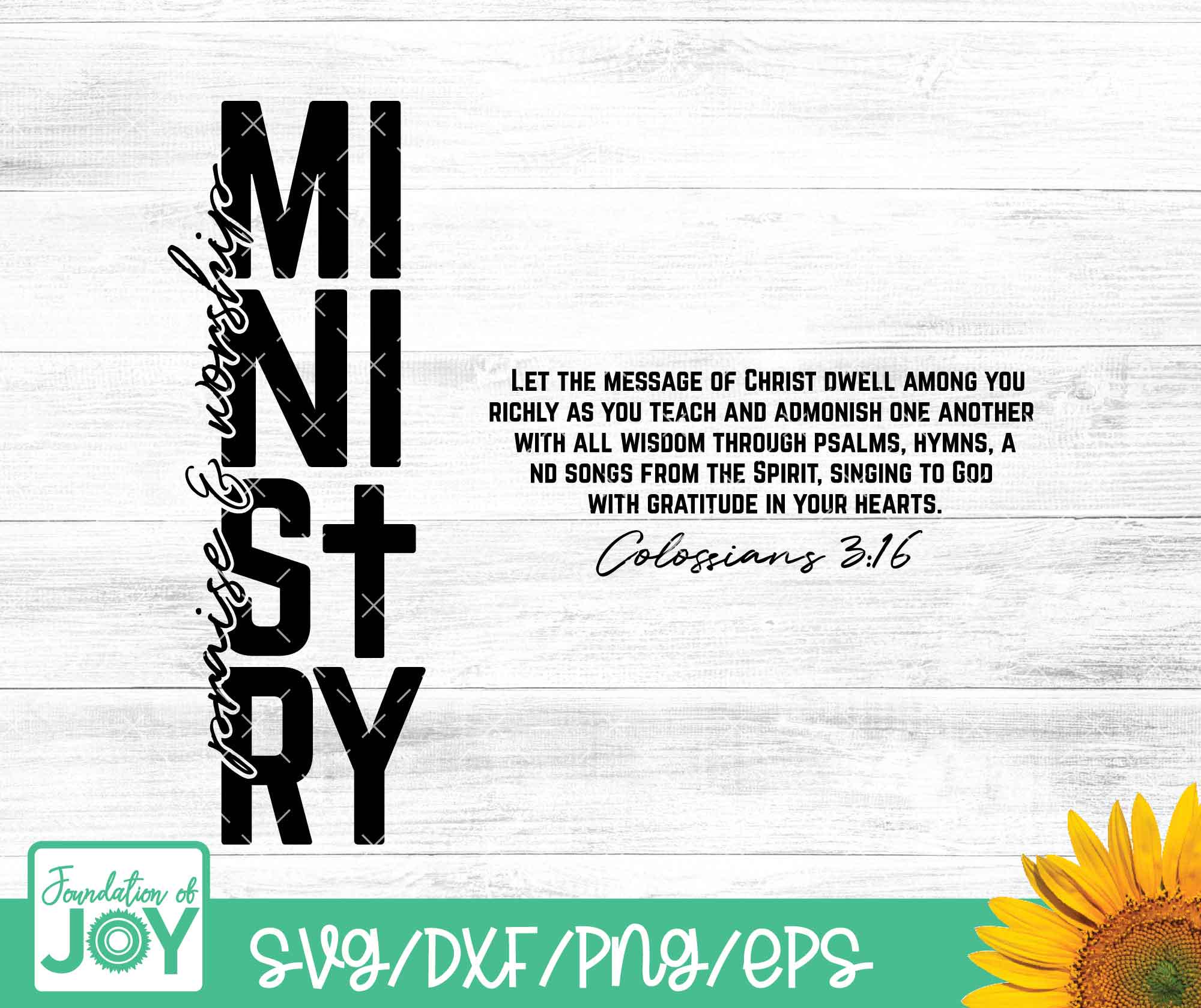Praise and Worship Ministry Svg, - Etsy