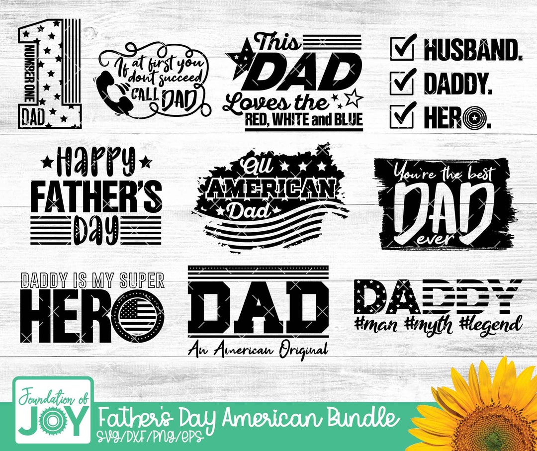 Father's Day SVG Bundle, Patriotic Svg, Dad Bundle Svg, American Svg ...