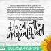 He Called the Unqualified Svg, Christian Svg, Faiths Vg, Bible Quotes ...