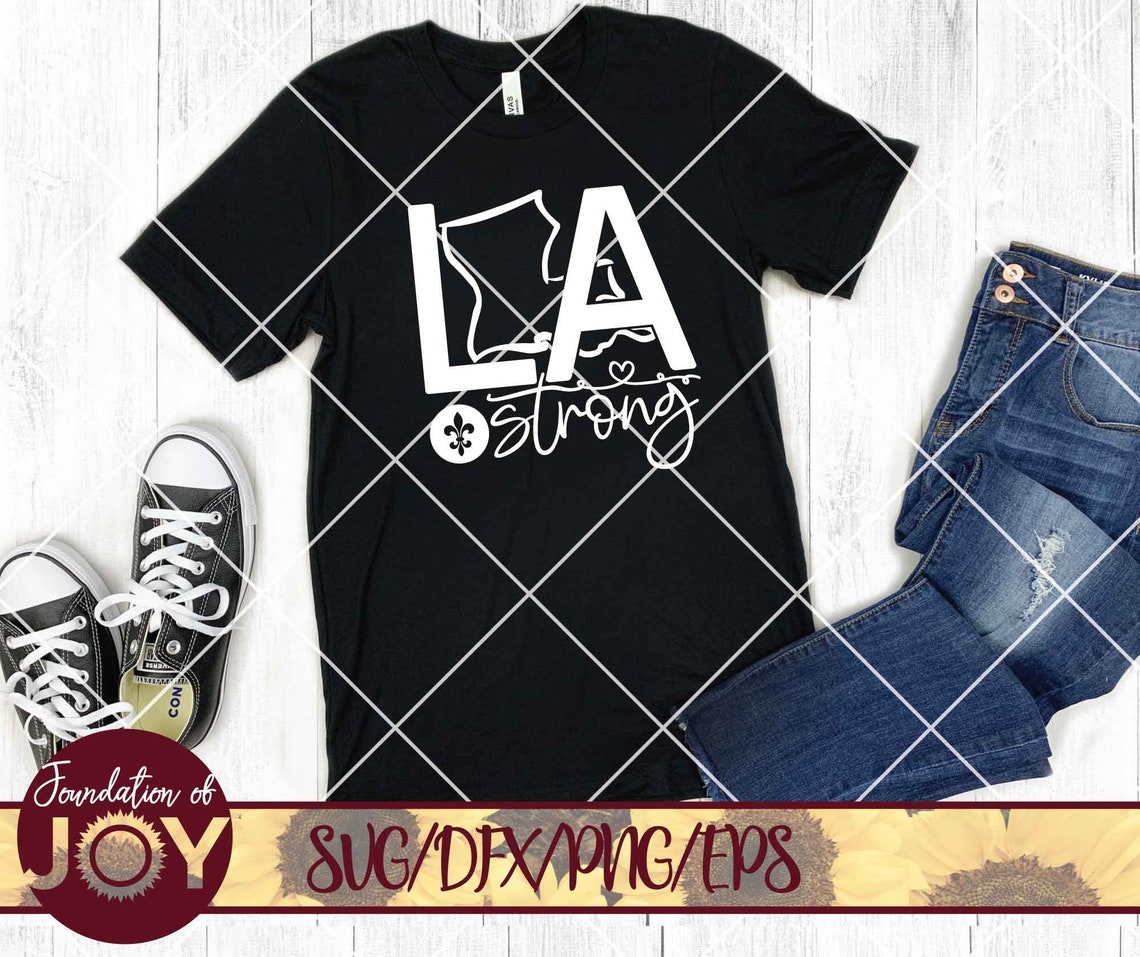Louisiana Strong Svg LA Strong Svg Louisiana Svg Fluer De - Etsy