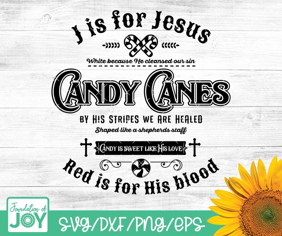 The Legend of the Candy Cane Svg, Candy Cane Jesus Svg, Religious ...
