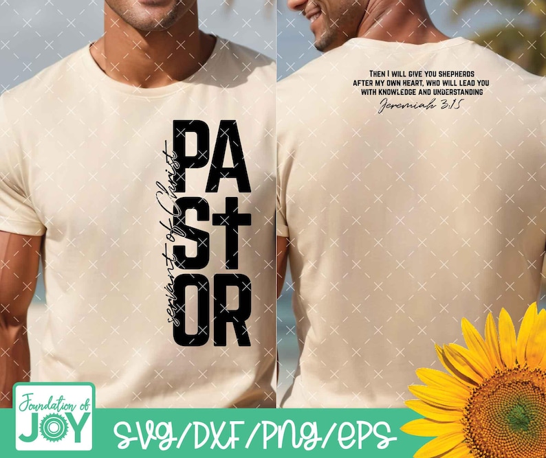 Pastor Svg, Jeremiah 3:15 Svg, Bible Verse Png, Servant of Christ Svg ...