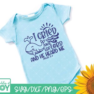 I Cried Unto the Lord Svg, Jonah Svg, Whale Svg, Jonah and the Whale ...