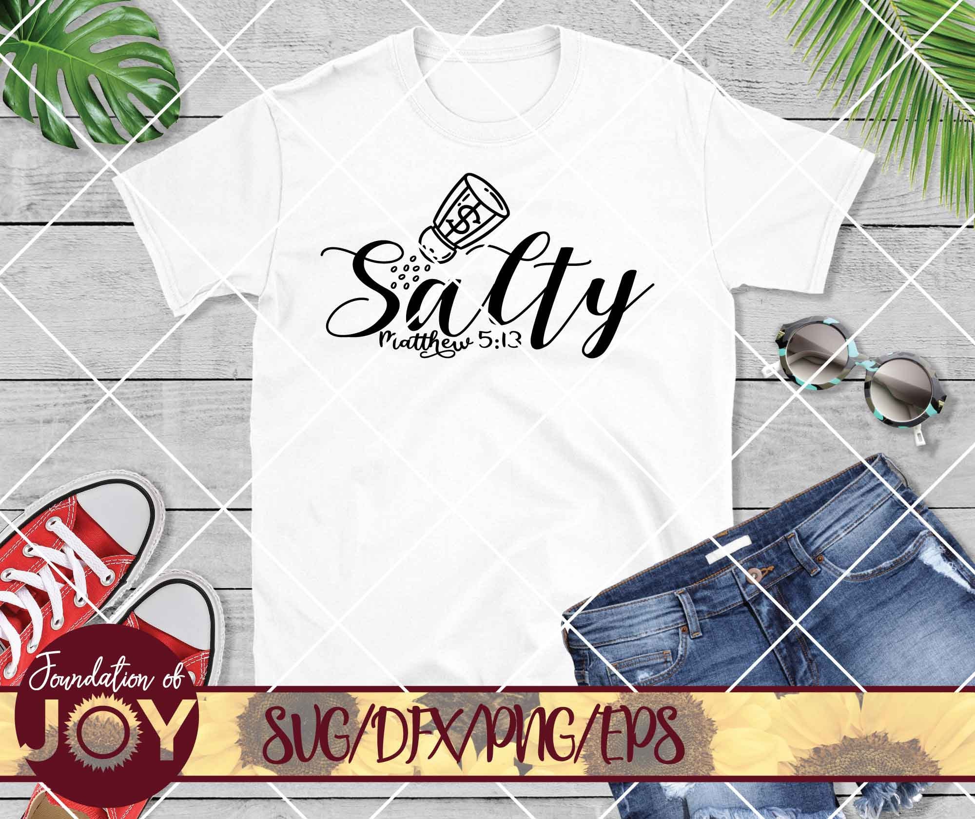 Salty svg Salt svg Matthew 5:13 svg Bible verse SVG | Etsy