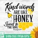 Kind Words Are Like Honey to the Soul - Proverbs 16:24, Bible Verse SVG ...