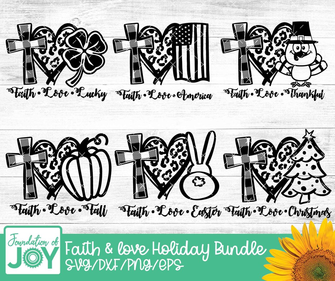 Faith and Love Bundle, Religious Bundle, Holiday Bundle, Christian ...