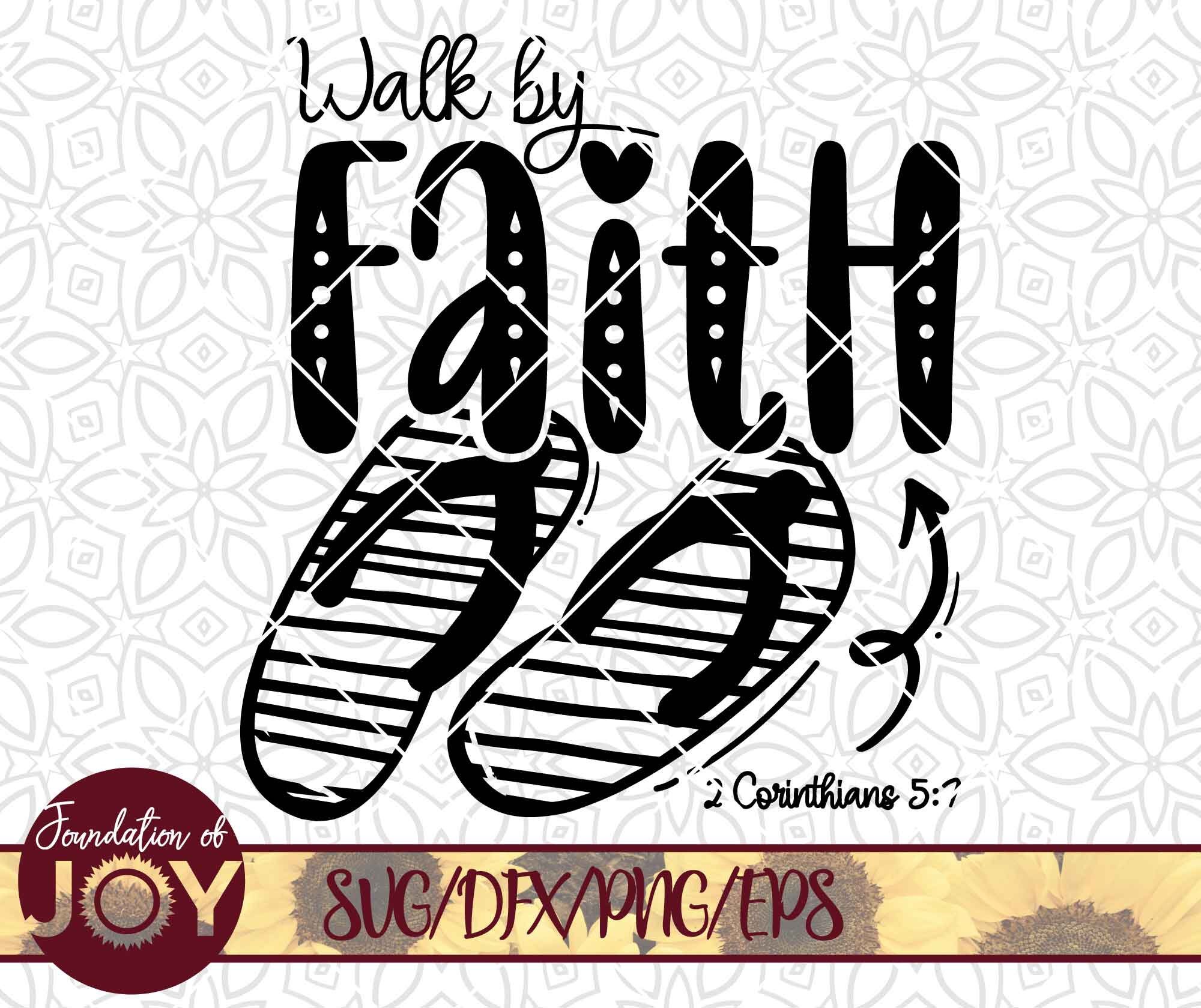Walk by Faith Svg Flip Flops Svg Summer Svg Beach Svg - Etsy