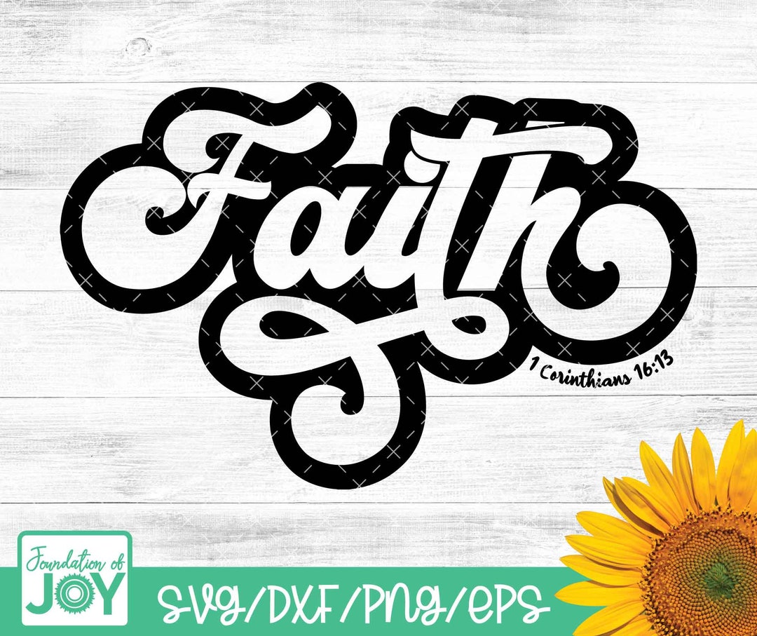 Retro Faith Svg, Faith Svg, Christian Svg, Religious Svg, Christian ...