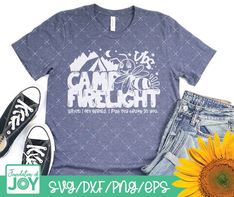 Camp Firelight Svg, Vaction Bible Schoo Svg, VBS Svg, 2024, Fireflies ...