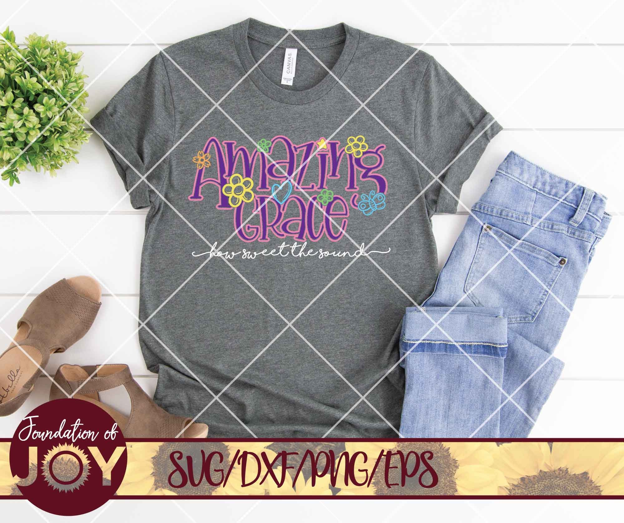 Amazing Grace Svg How Sweet the Sounds Svg Hymn Svg | Etsy