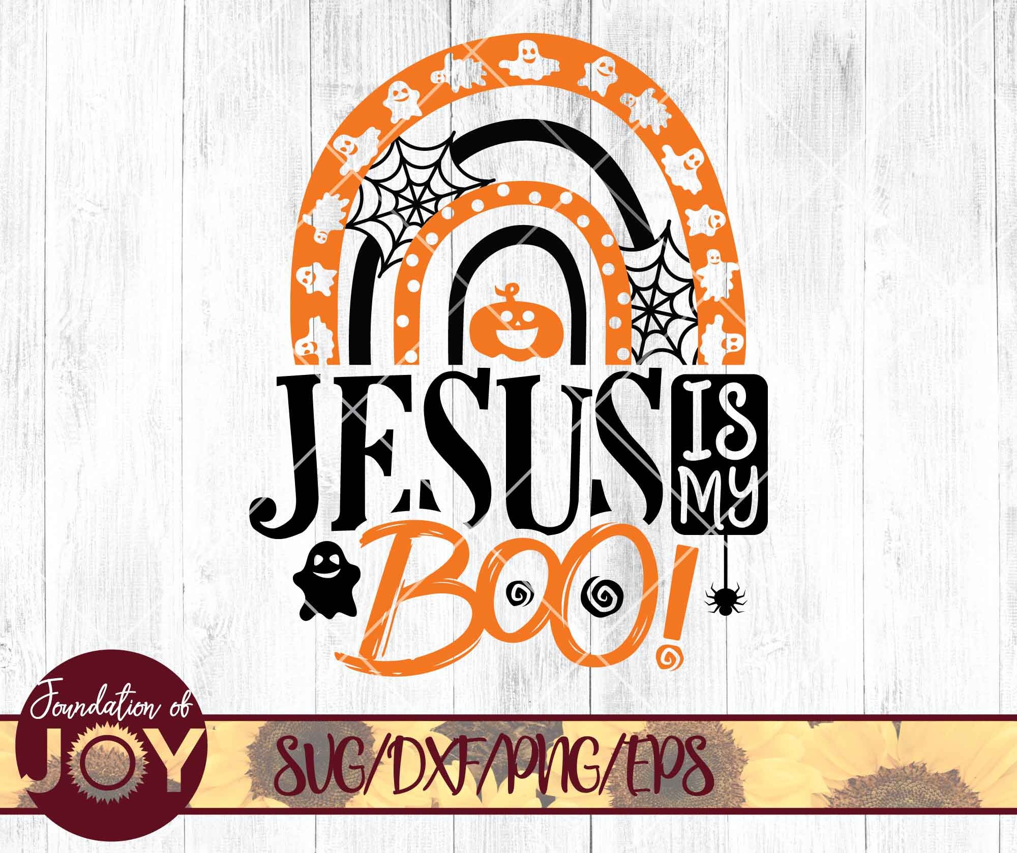 Jesus is My Boo Svg Christian Halloween Design Halloween - Etsy