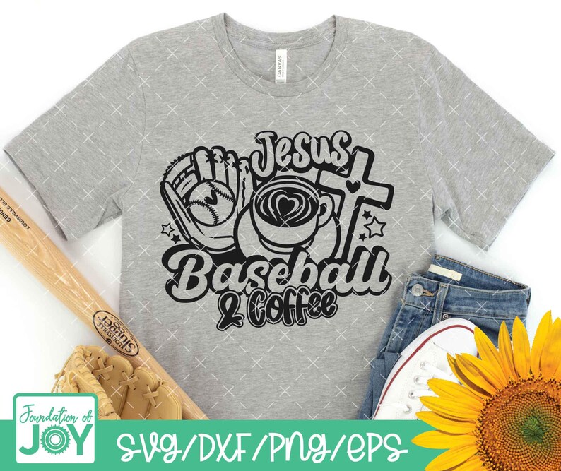 Jesus Coffee Baseball Svg, Christian Baseball, Baseball Svg, Sports Svg ...