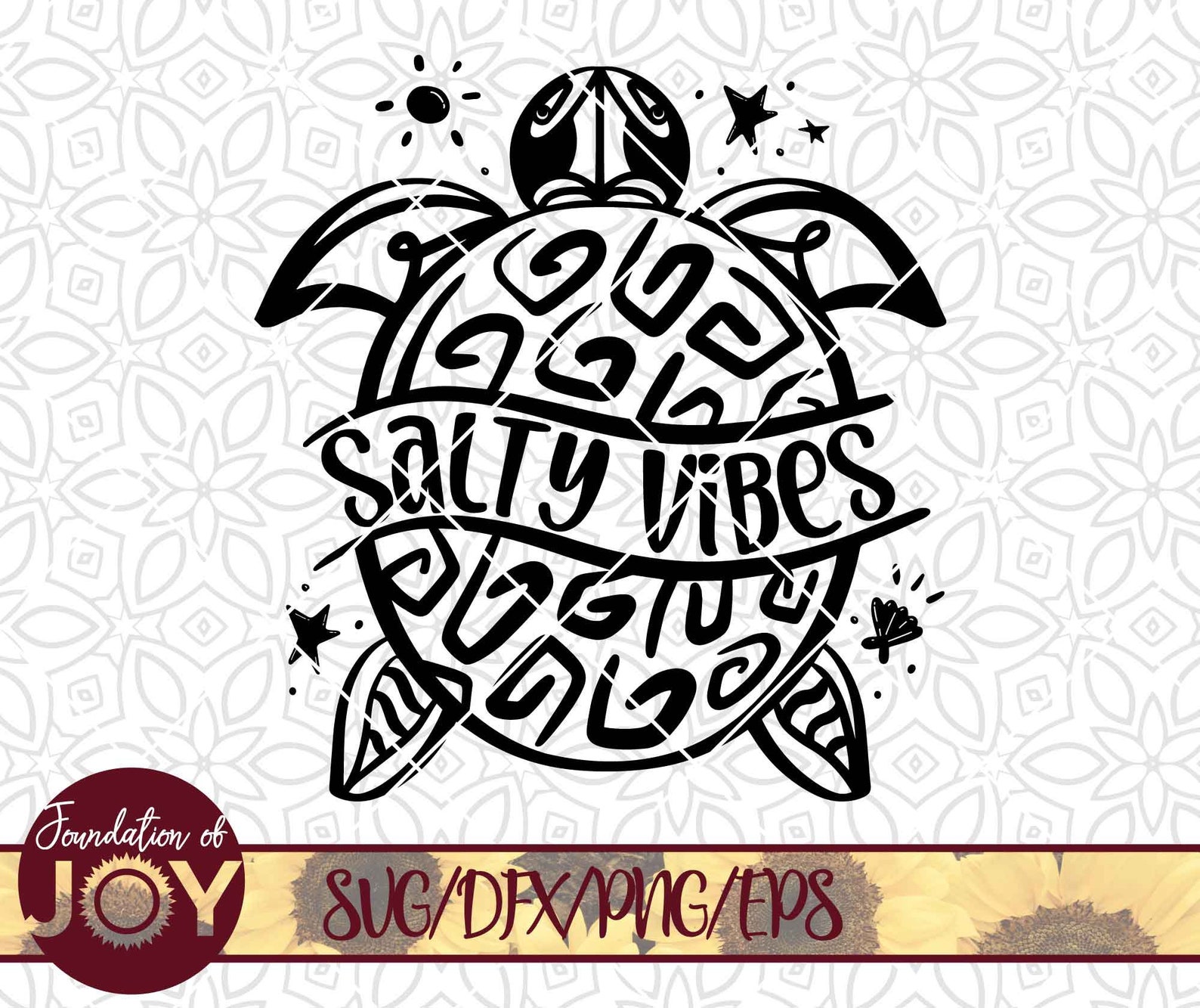 Sea turtle svg Salty vibes svg Turtle svg Beach svg Cricut | Etsy