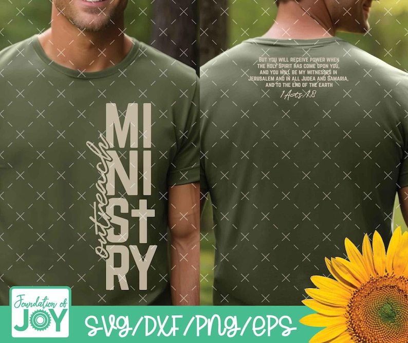 Outreach Ministry Svg, Bible Verse Tee, Christian Shirt, Faith Based ...