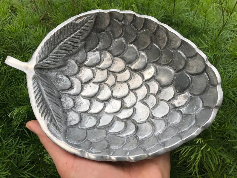 Vintage Cast Aluminum Grape Shaped Dish/ Candy Dish/ Bowl/ Metal ...