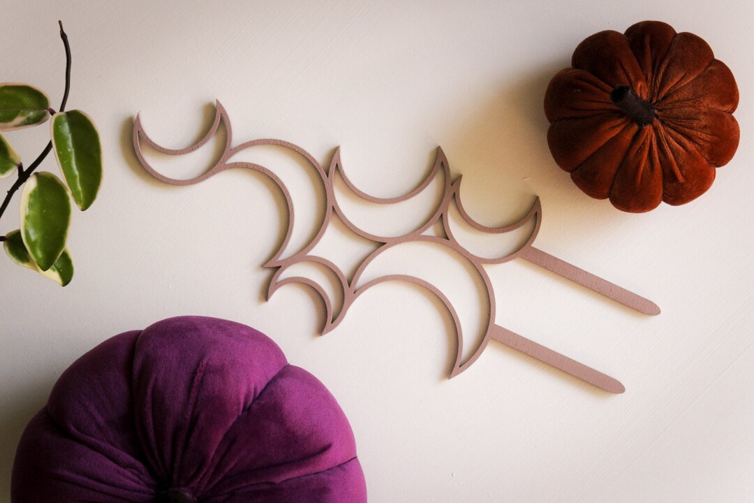 Crescent Moon Wooden Plant Trellis - Etsy