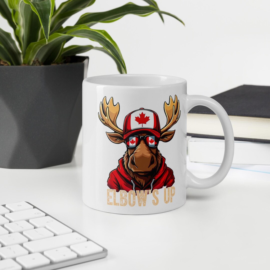Elbows up Canada Moose Mug - Etsy