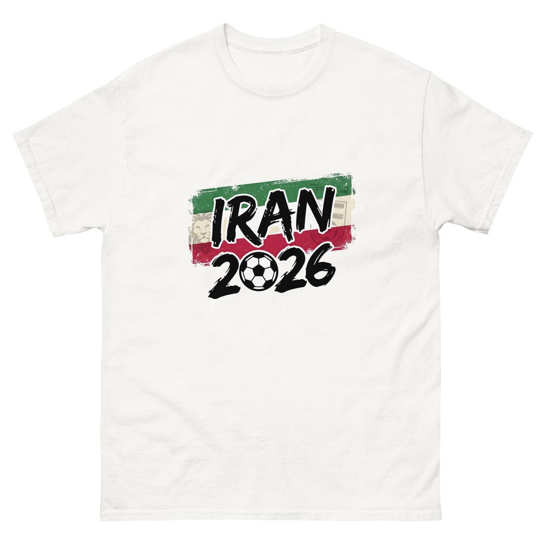 Iran World Cup 2026 T-shirt / Iranian Flag Soccer Football Team Fan ...