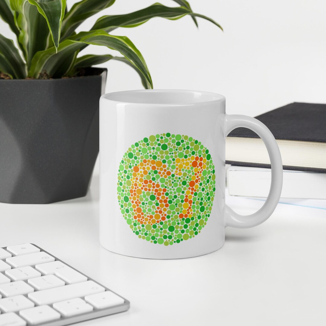 67 Meme Color Blind Test Mug / Ishihara / Gift for Teacher or ...
