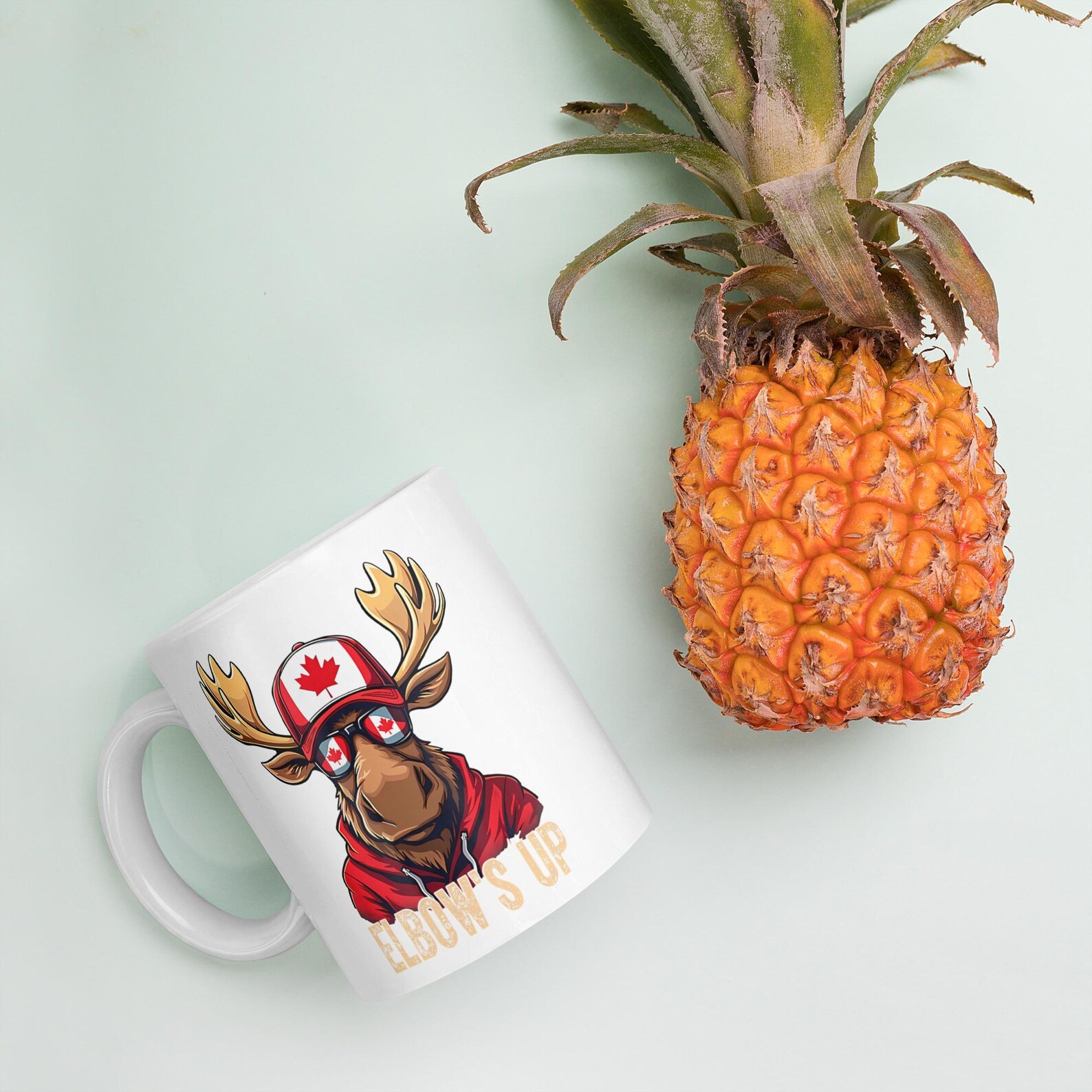 Elbows up Canada Moose Mug - Etsy