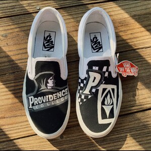 COLLEGE THEMED VANS Any College/sports Team/event - Etsy
