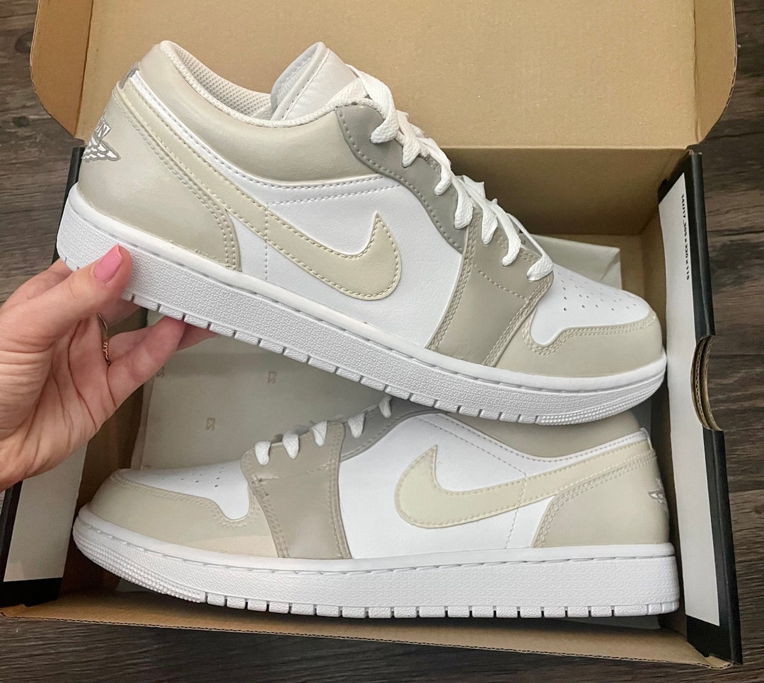 Beige Jordan 1 Sneakers Custom Neutral Shoes Air Force 1 - Etsy