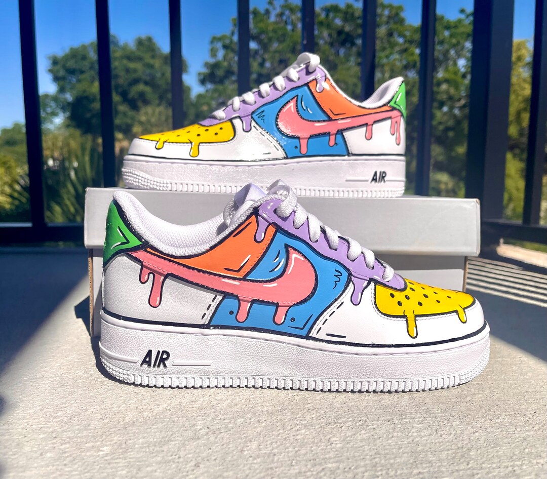 Cartoon Custom Air Force 1 Sneakers Custom Shoes Creative Gift Birthday ...