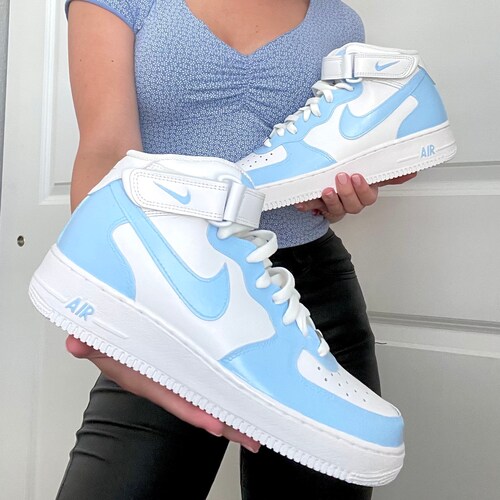 Two Tone Custom Air Force 1 Gift Low/mid/high Sneakers - Etsy