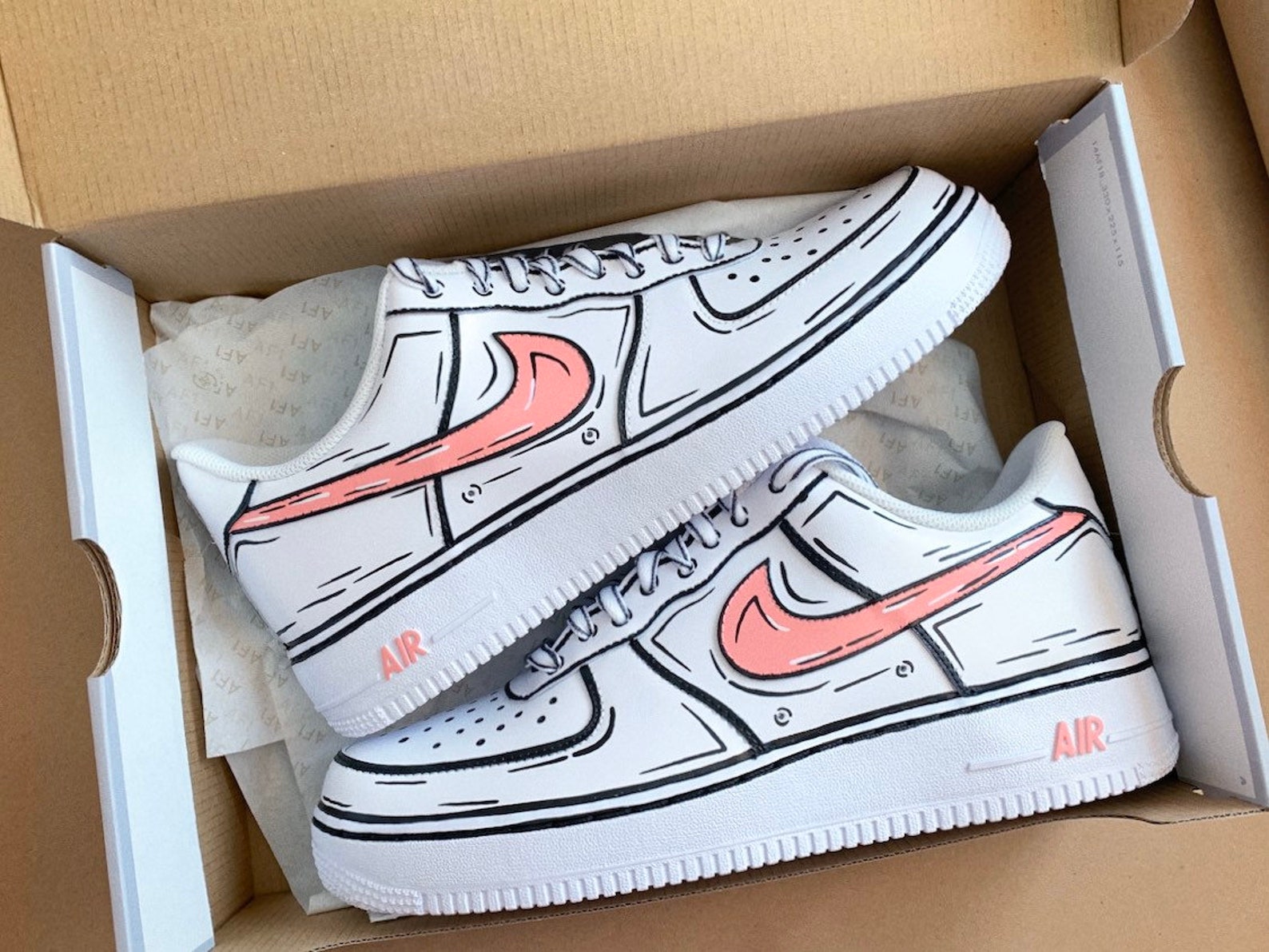 Pick Your Color Cartoon Custom Air Force 1 Sneakers - Etsy