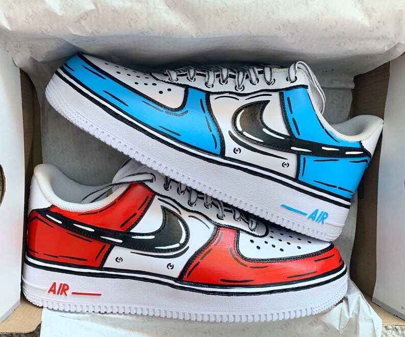 Cartoon Custom Air Force 1 Sneakers Custom Shoes - Etsy