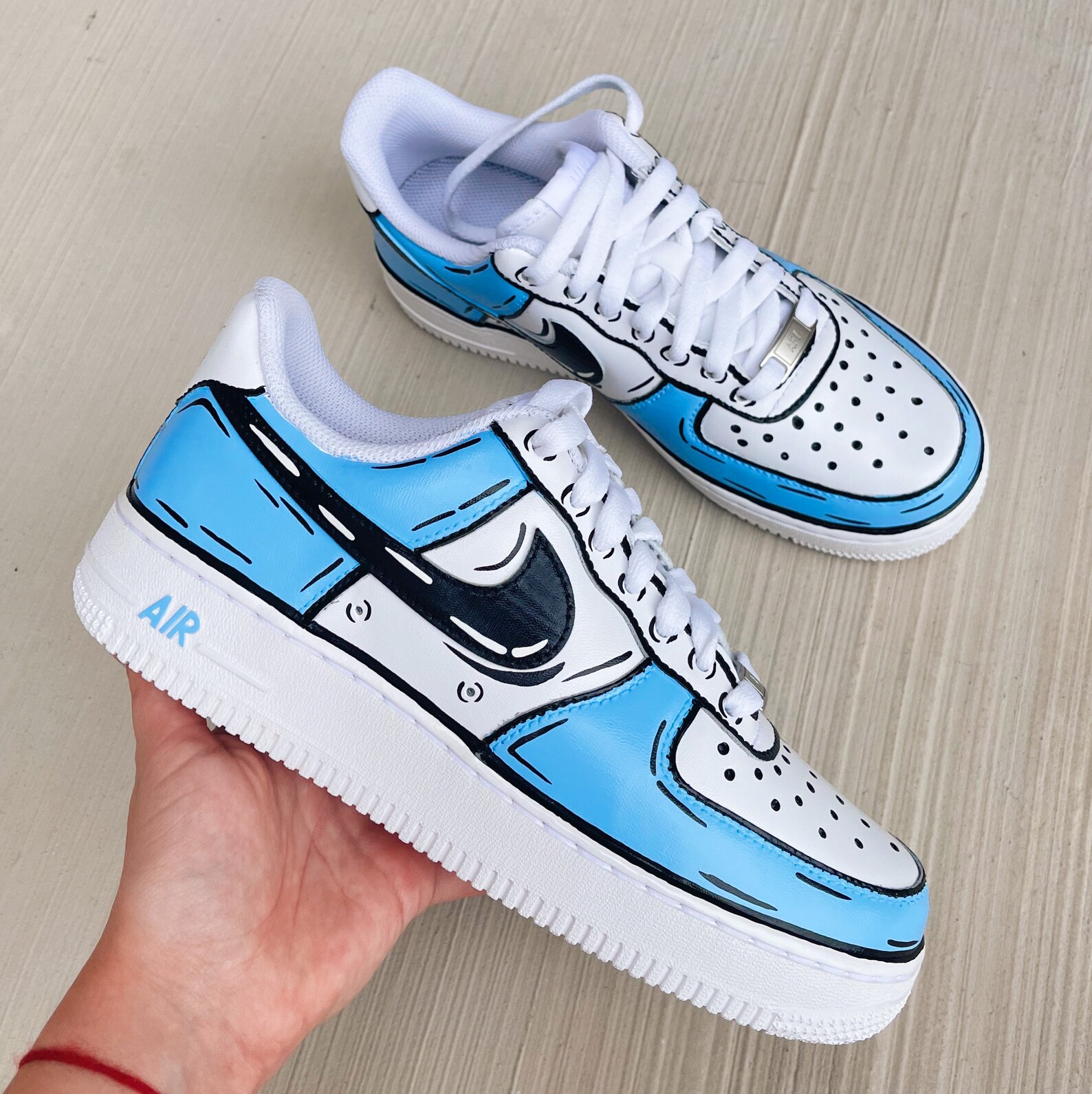Cartoon Custom Air Force 1 Sneakers Custom Shoes Christmas - Etsy
