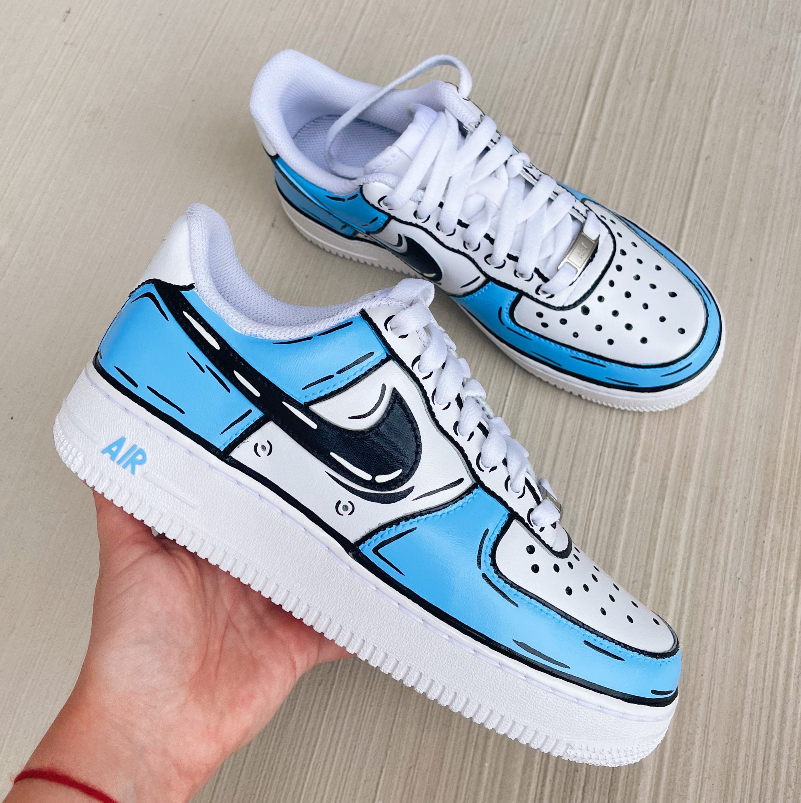 Cartoon Custom Air Force 1 Sneakers Custom Shoes Christmas - Etsy