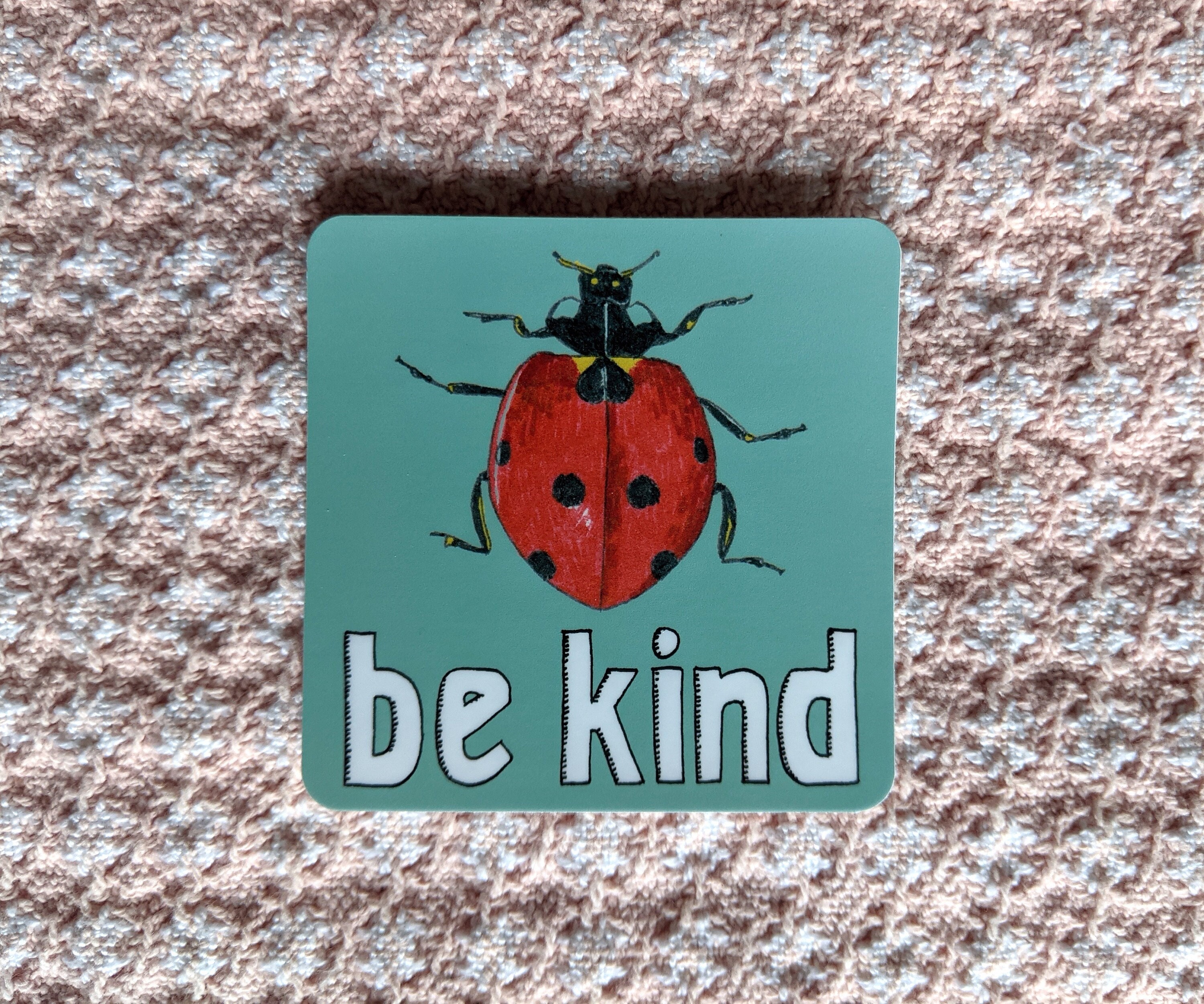 Sticker Be Kind ladybug - Etsy