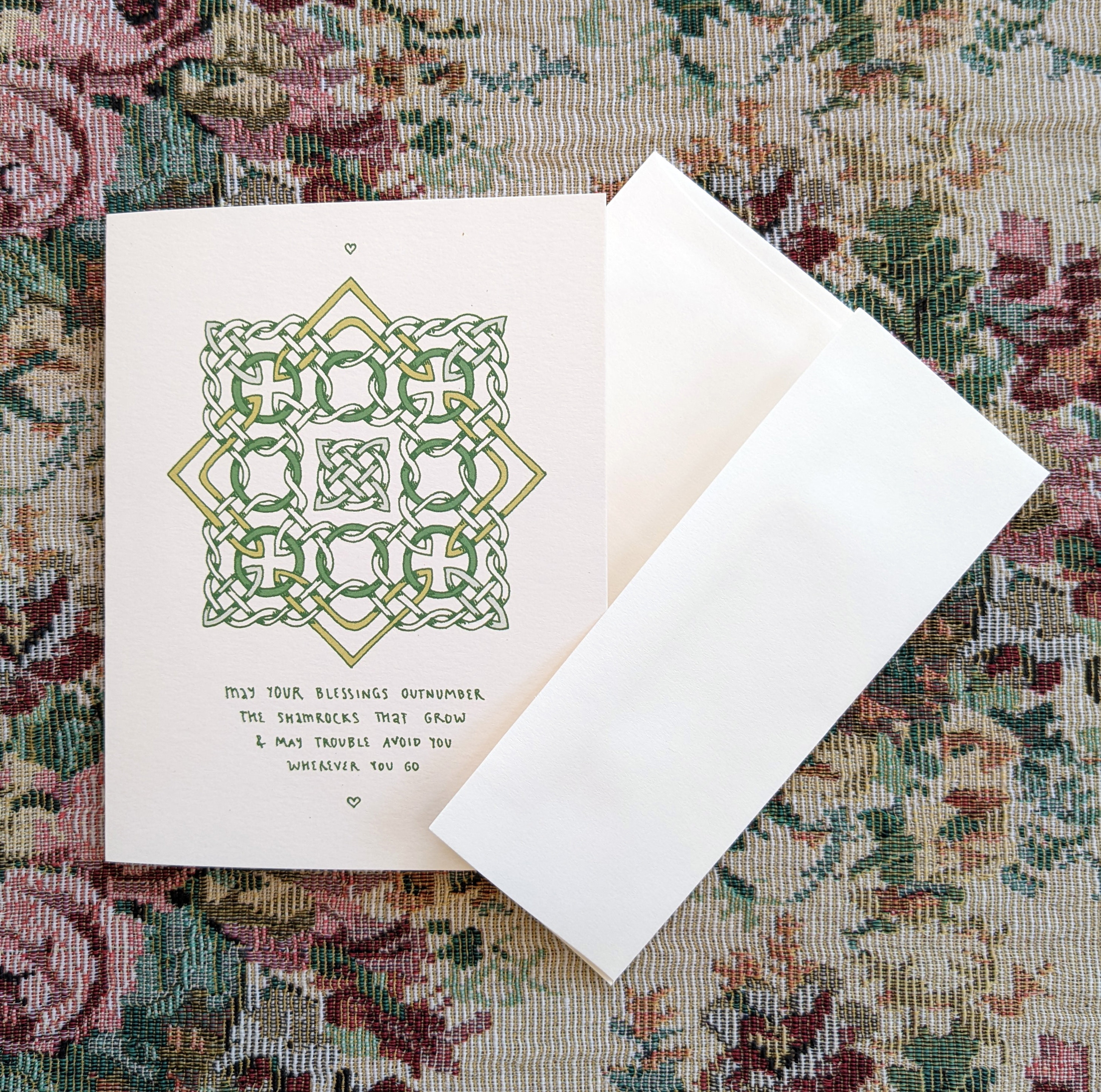 Blank Note Cards - Celtic Knot & Blessing - Etsy