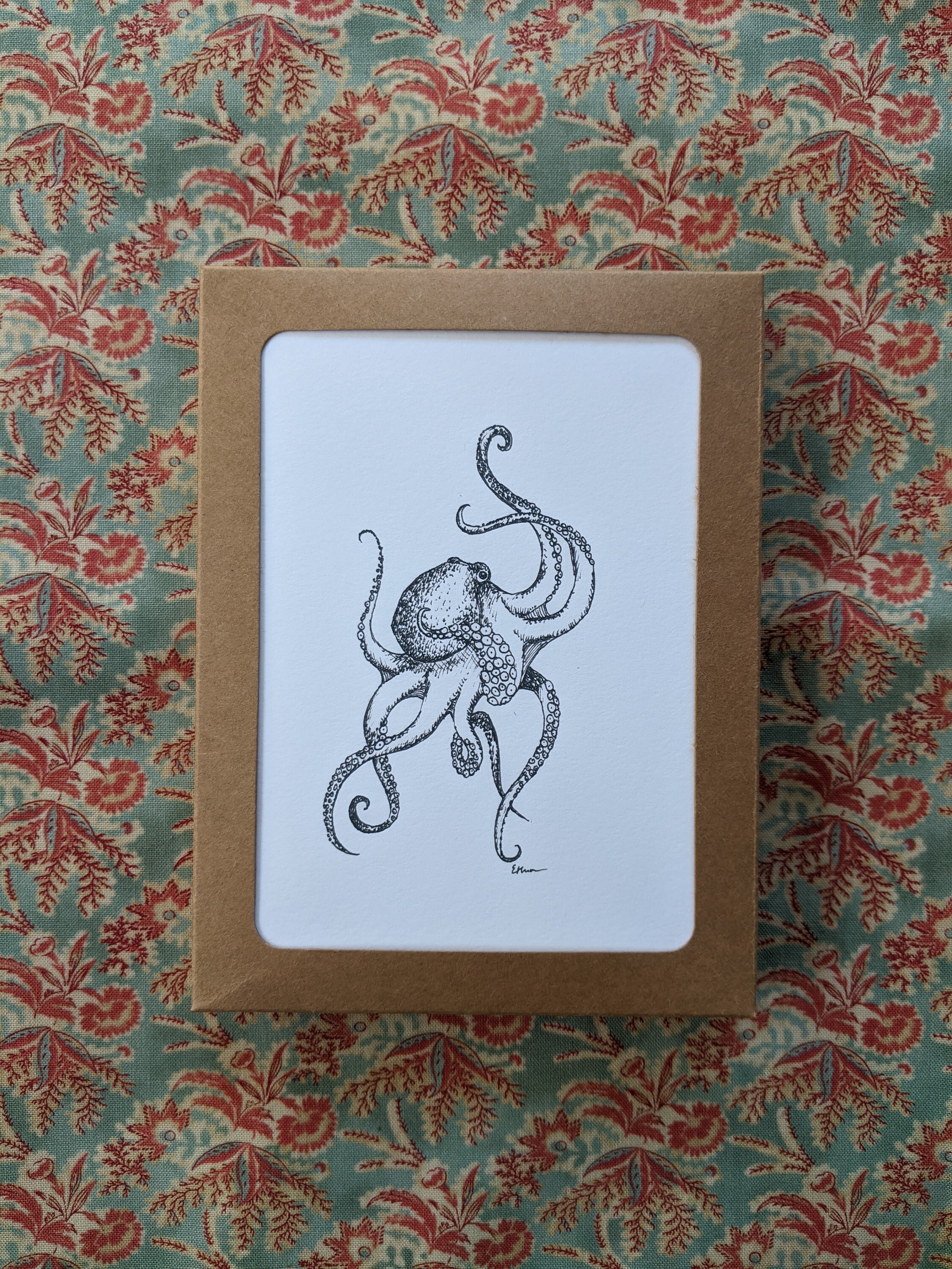 Blank Note Cards - Giant Pacific Octopus - Etsy
