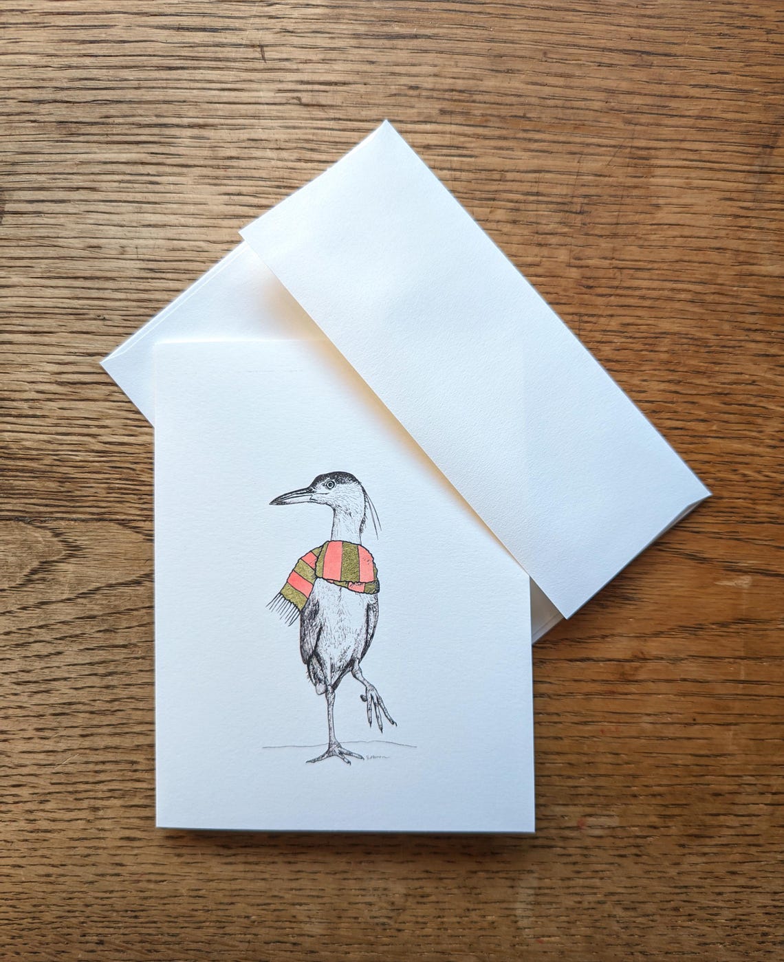 Holiday Night Heron Cards (blank) - Etsy