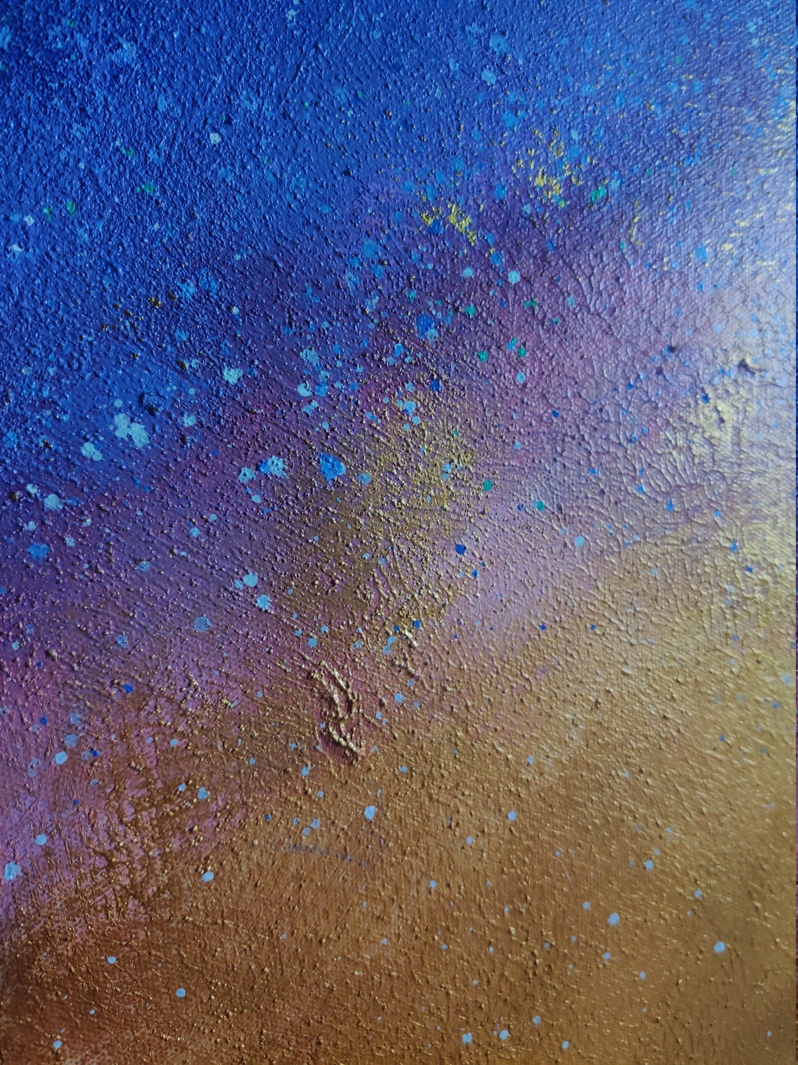 Starry Sky Oil Painting Large Abstract Paintingmodern Home - Etsy