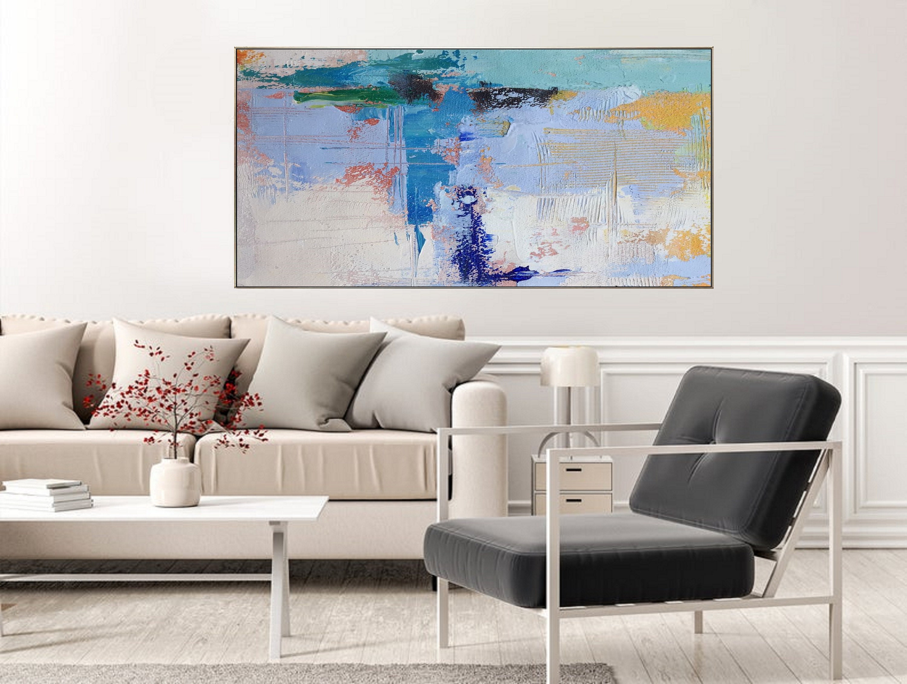 Large Abstract Painting, Paintings on Canvas,modern Hand Oil Painting ...