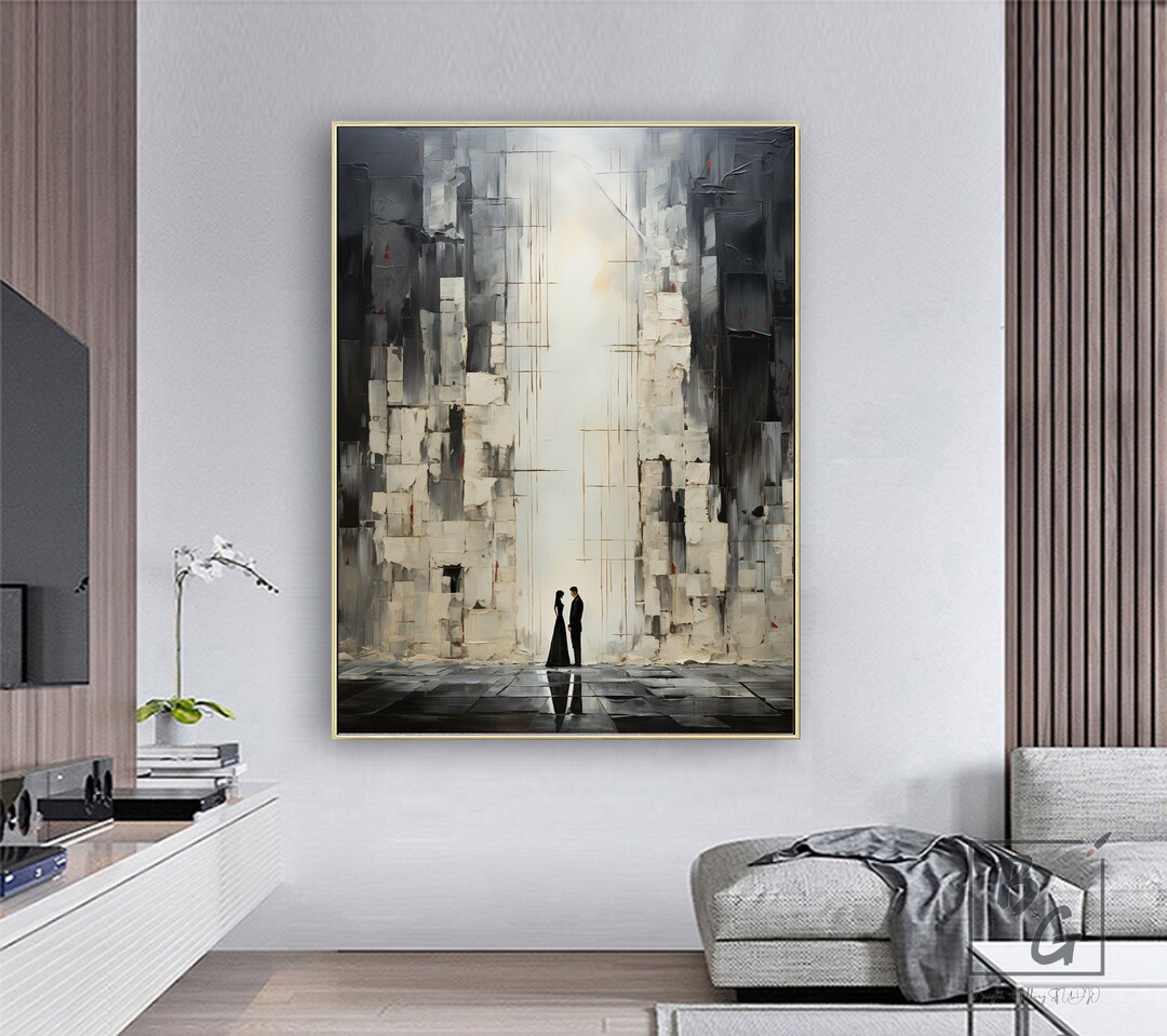 Being With Someone You Love,original Abstract Painting,couple Painting ...