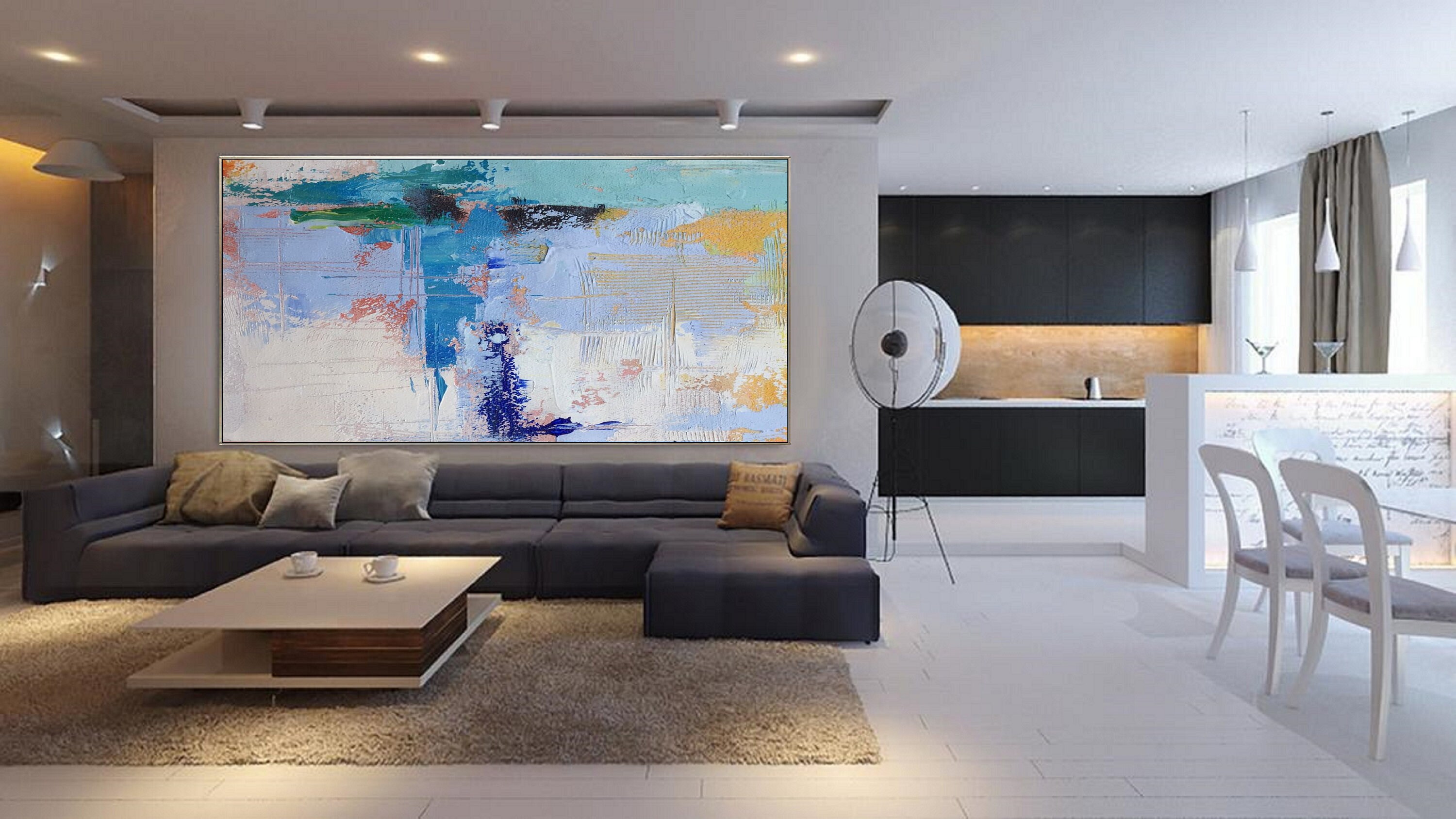 Large Abstract Painting, Paintings on Canvas,modern Hand Oil Painting ...