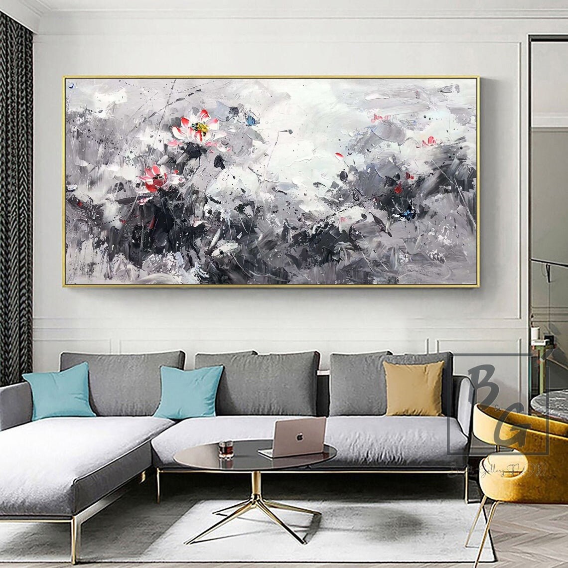 Abstract Flower Oil Paintingoriginal Floral Artabstract - Etsy