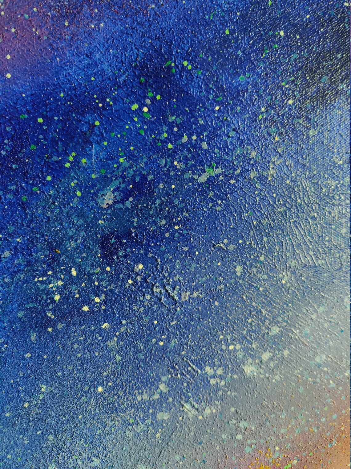Starry Sky Oil Painting Large Abstract Paintingmodern Home - Etsy
