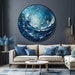 Circle Abstract Painting on Canvas,blue Abstract Painting,vortex ...