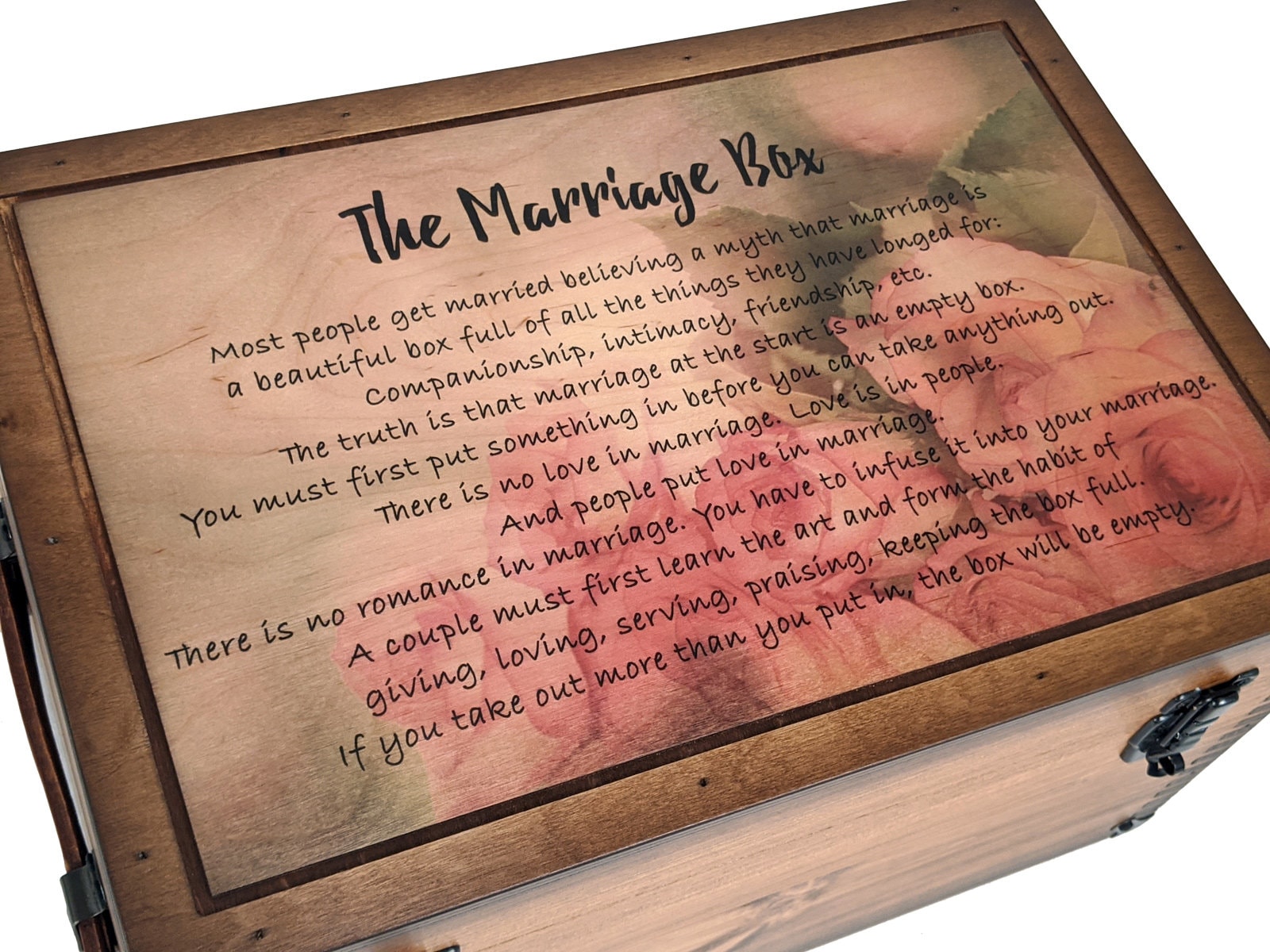 The Marriage Poem Keepsake Box - Etsy